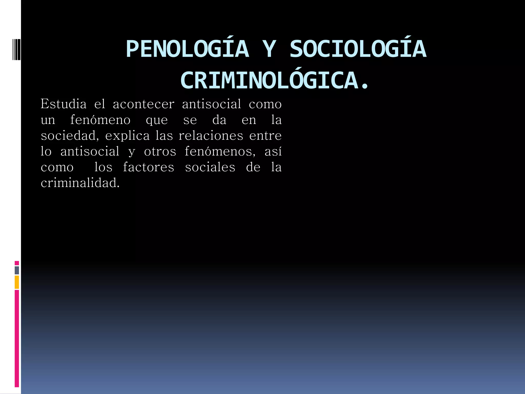 PENOLOGIA cap. I & II | PPTX
