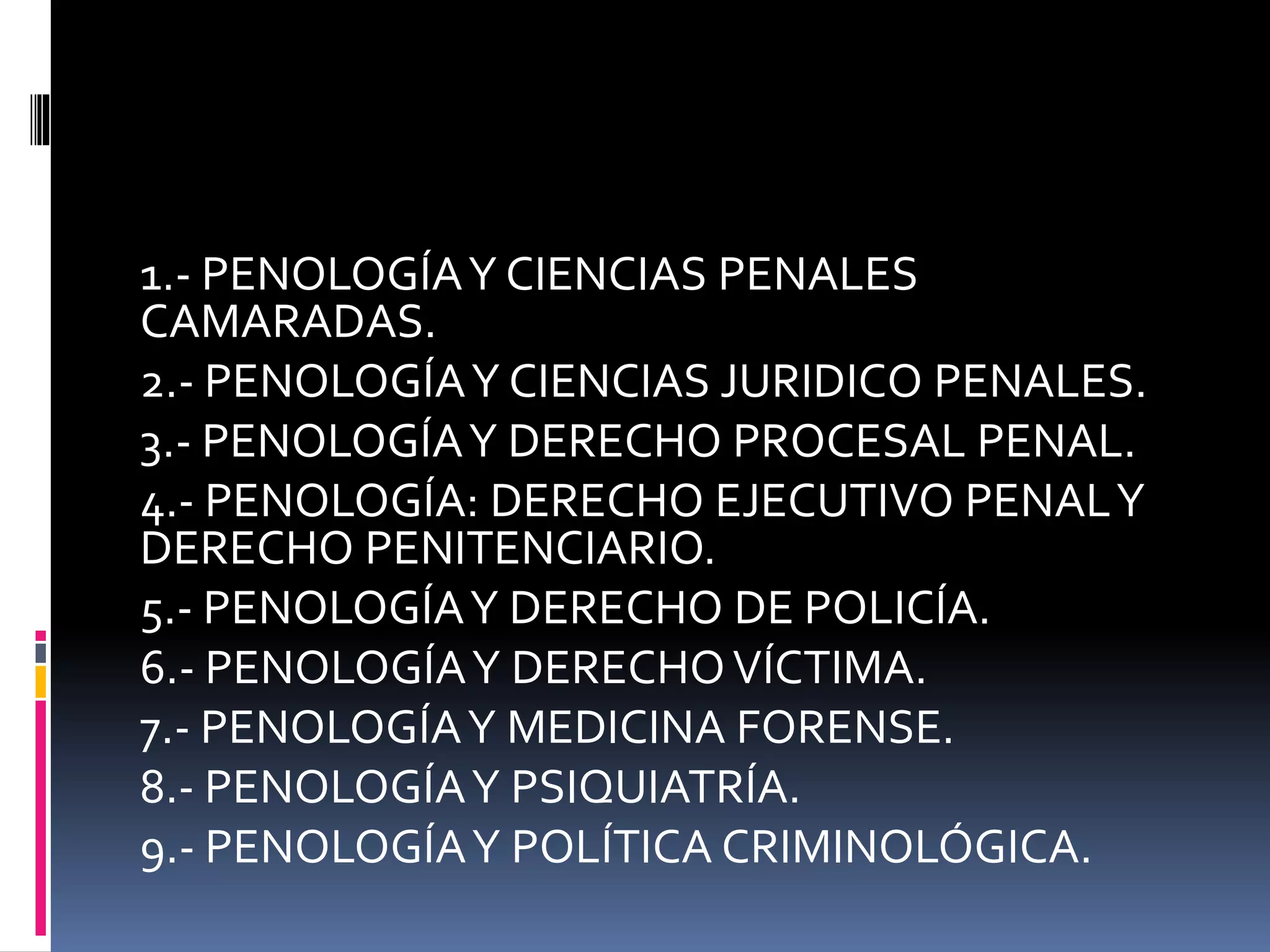 PENOLOGIA cap. I & II | PPTX