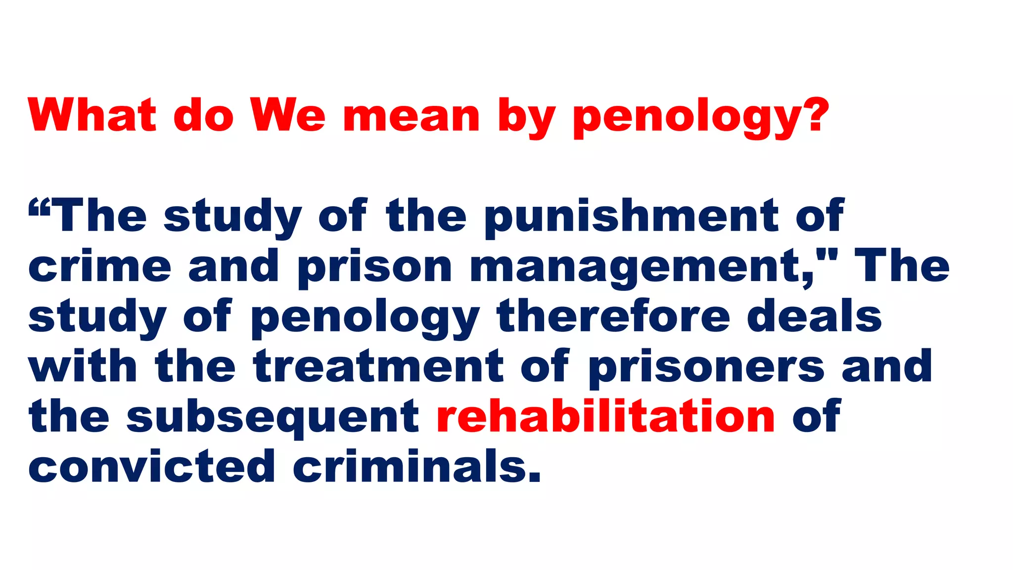 Penology | PPTX