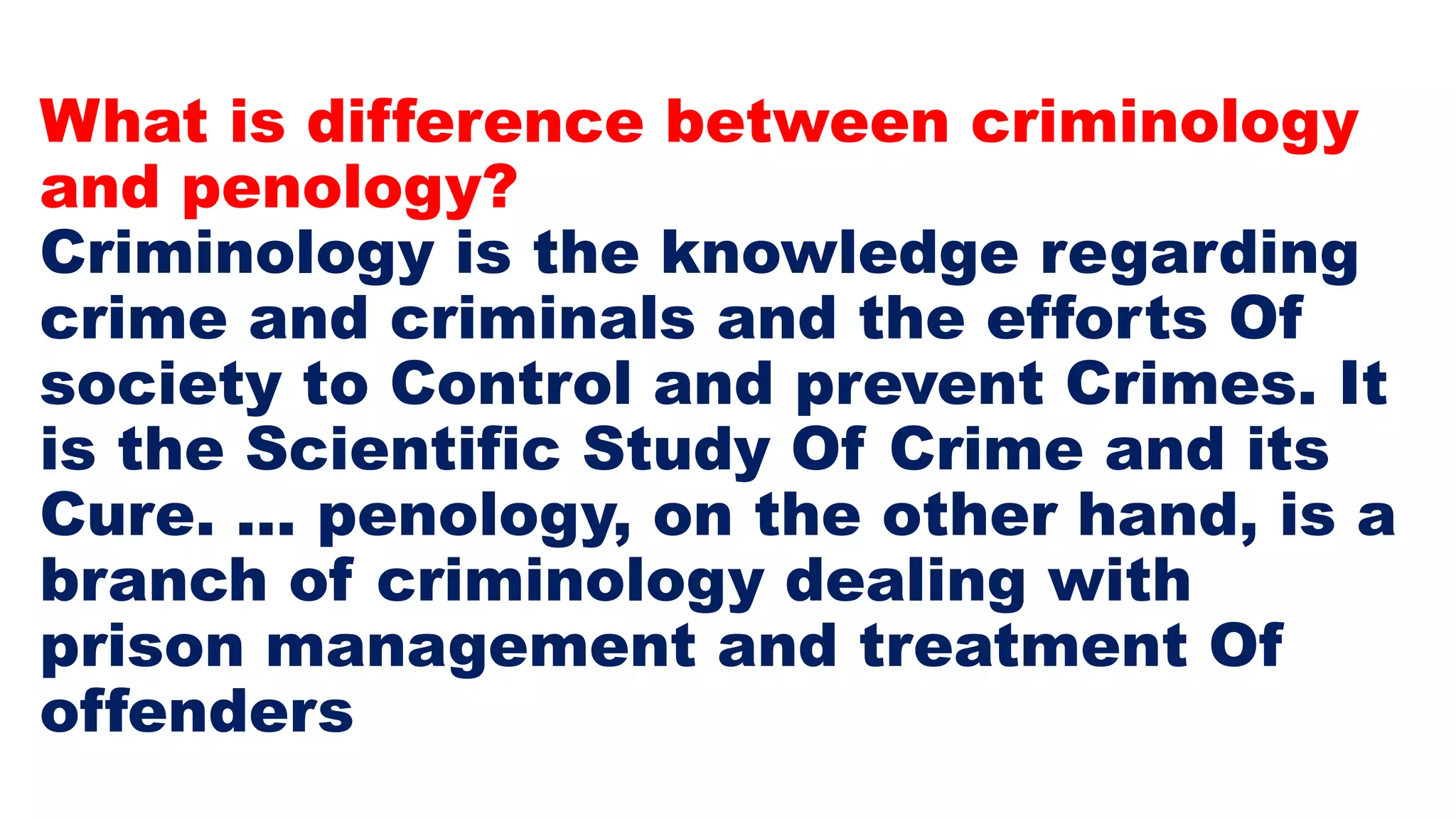 Penology | PPTX