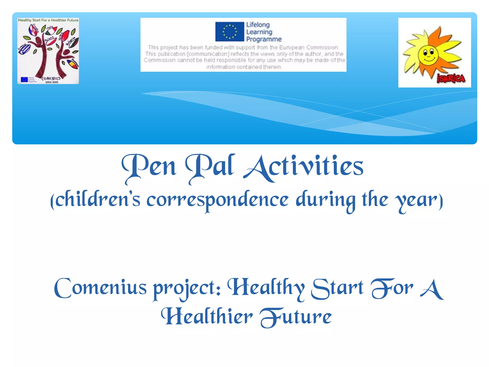 Pen pal activities | PPT