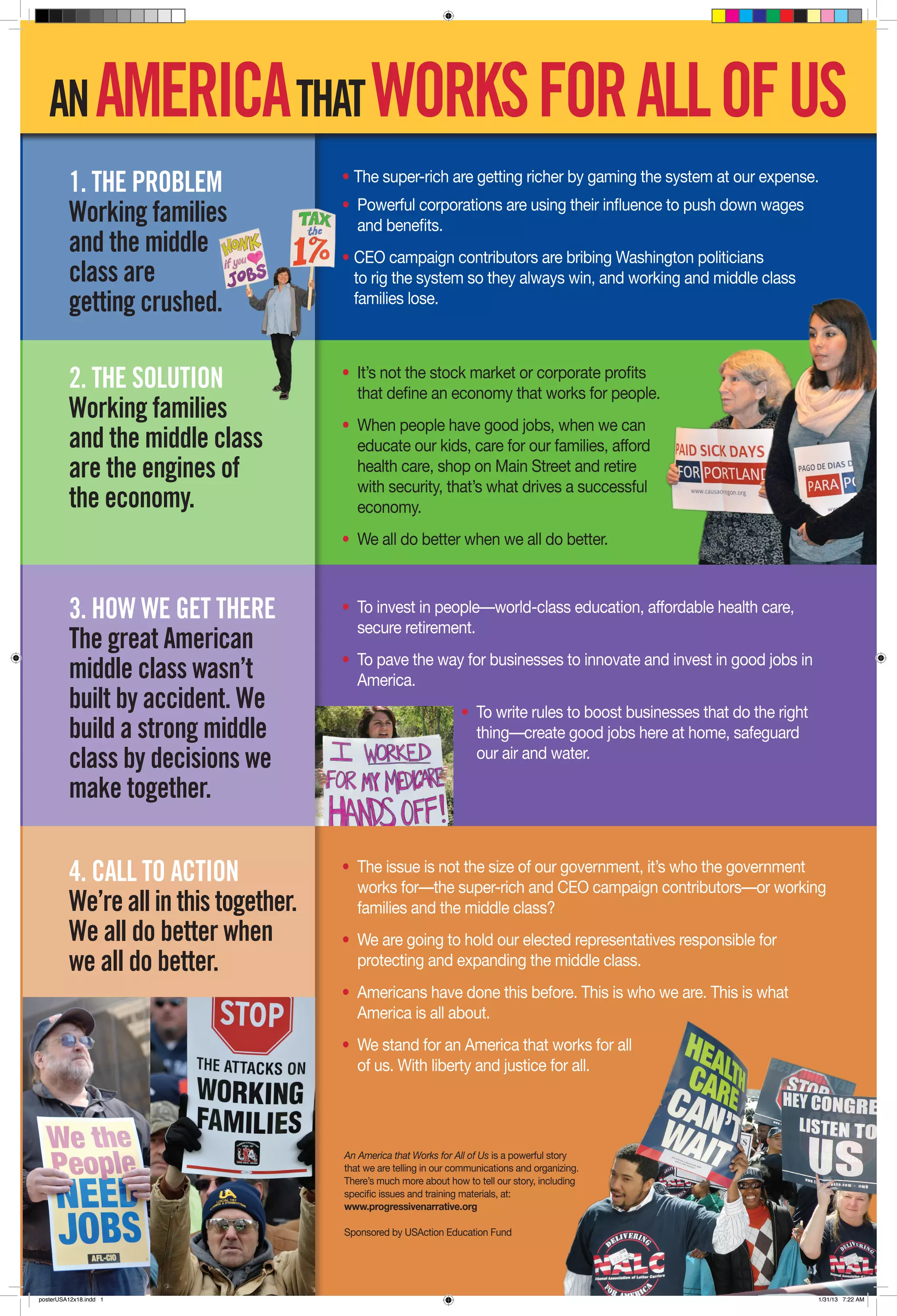 Progressive Economic Narrative Poster | PDF | Civic affairs | Politics