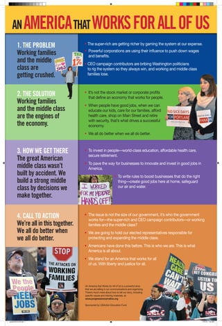 Progressive Economic Narrative Poster | PDF | Civic affairs | Politics