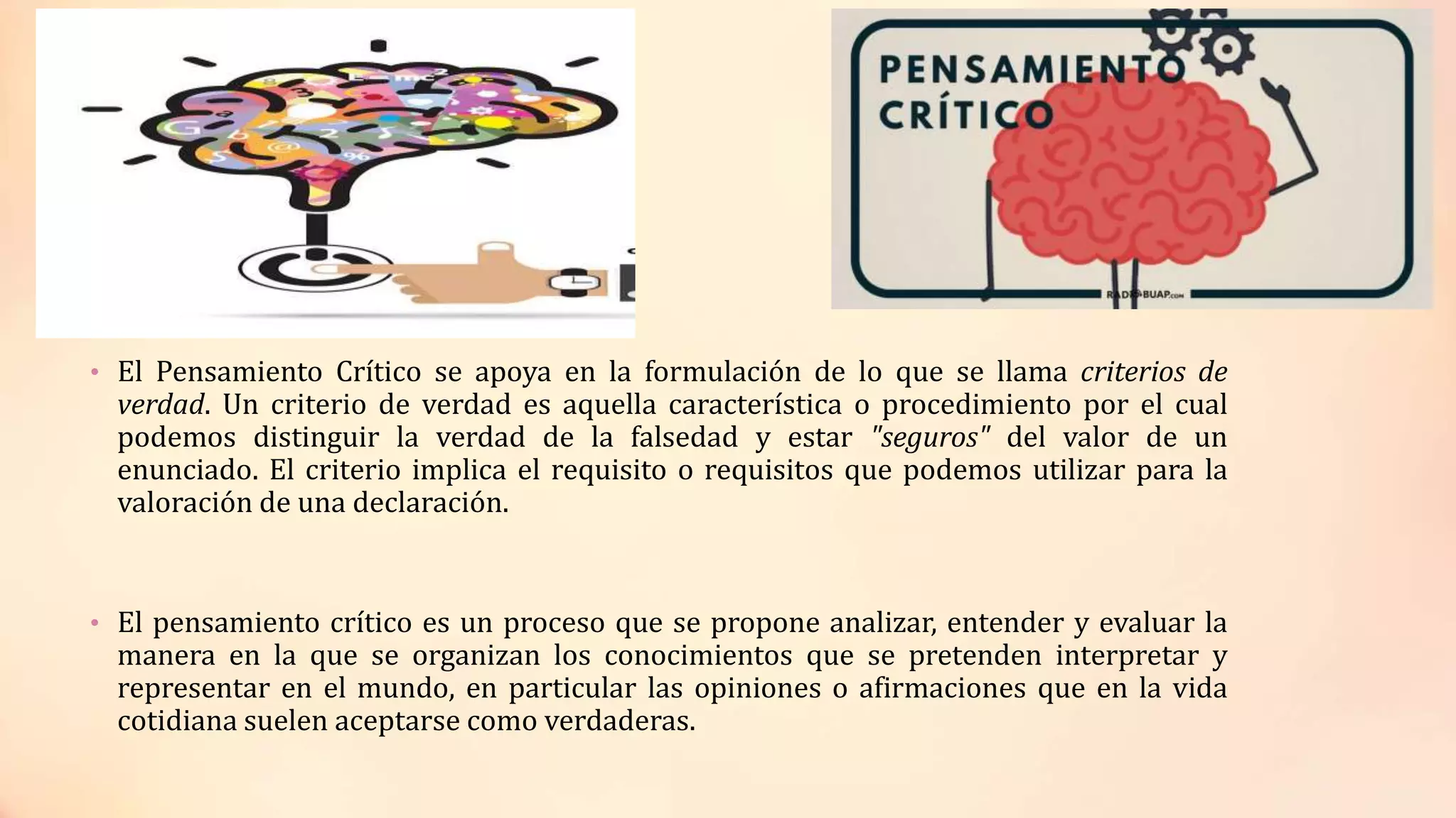 Pensamiento critico | PPTX | Educational Assessment | Education