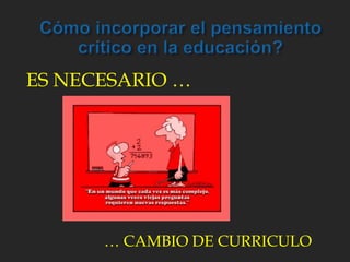 Pensamiento crítico y constructivismo | PPTX