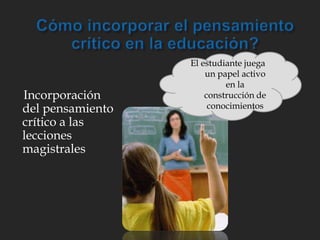 Pensamiento crítico y constructivismo | PPTX