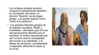Pensamiento Filosófico.pptx (epistemología) | PPTX