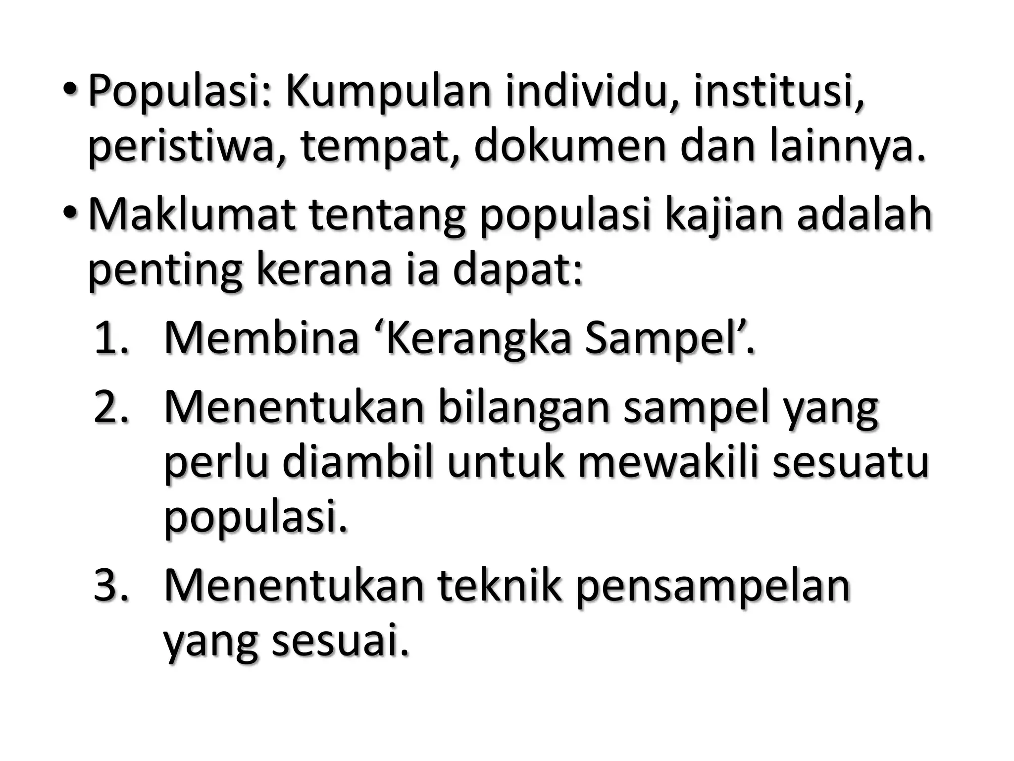 Pensampelan Dr. Kamarul | PPSX