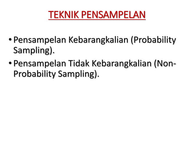 Pensampelan Dr. Kamarul | PPSX