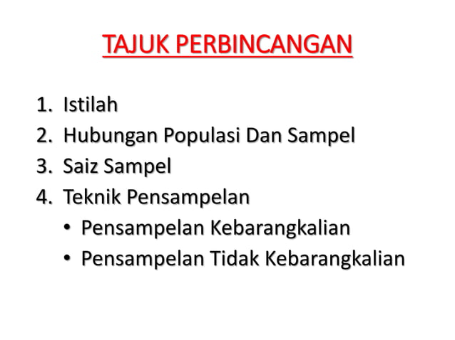 Pensampelan Dr. Kamarul | PPSX