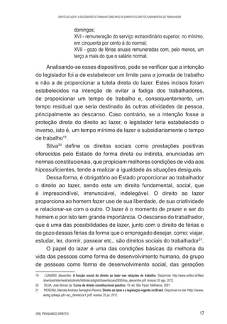 Estágio II - Pensando direito - direito ao lazer e a desconexão do ...