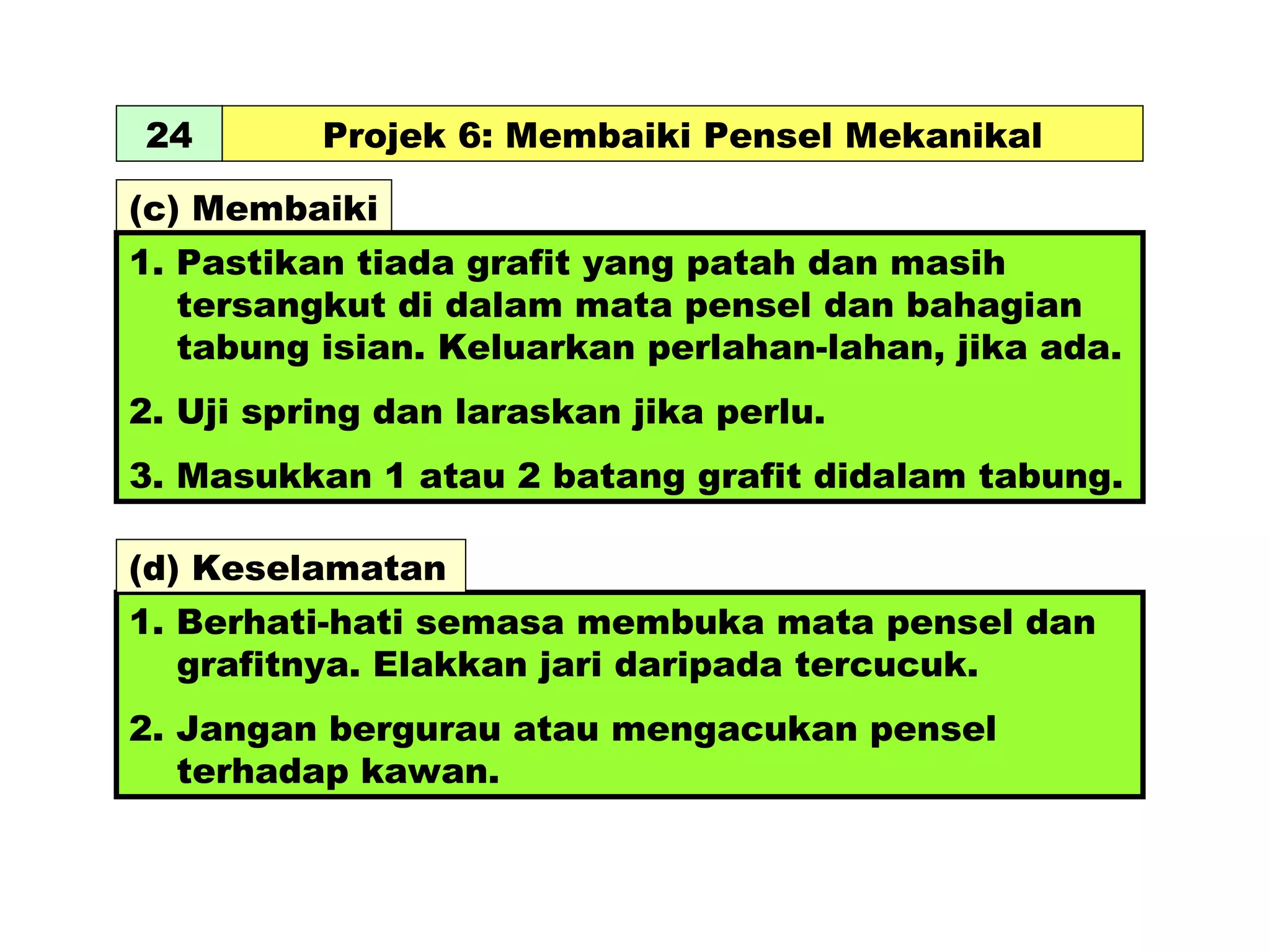 Pensel Mekanikal | PPT