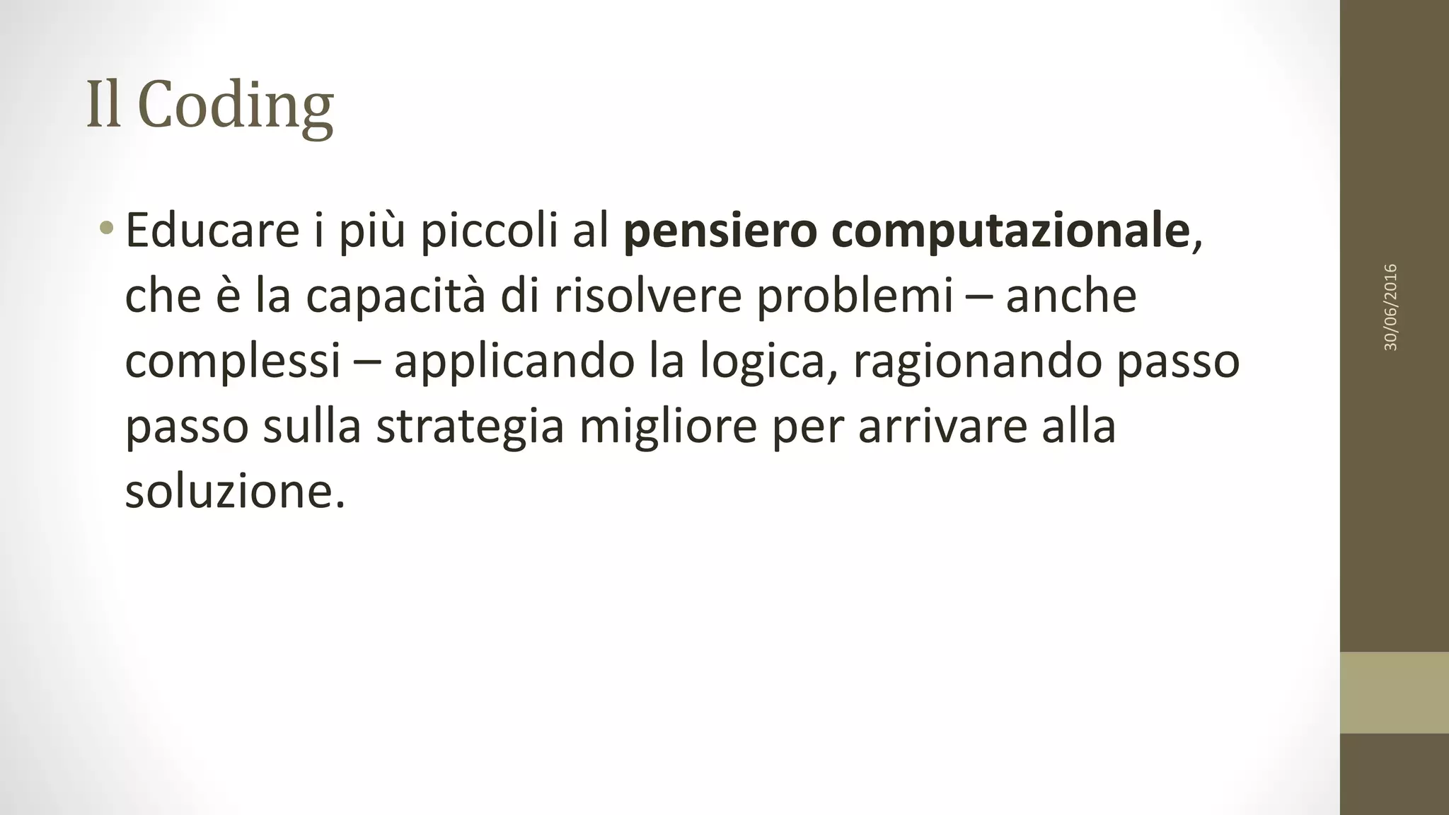 Pensiero computazionale | PPT