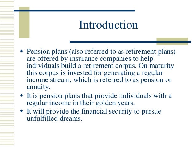 Pension plan