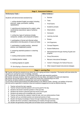 Pens lesson plan | PDF