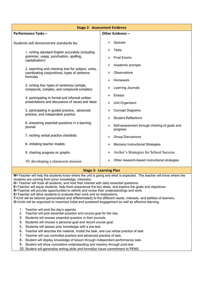 Pens lesson plan | PDF | Educational Assessment | Education