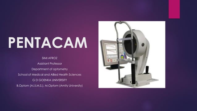 Pentacam | PDF | Eye and Vision Conditions | Diseases and Conditions