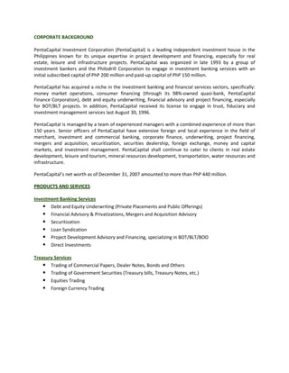 Pentacapitalprofile | PDF