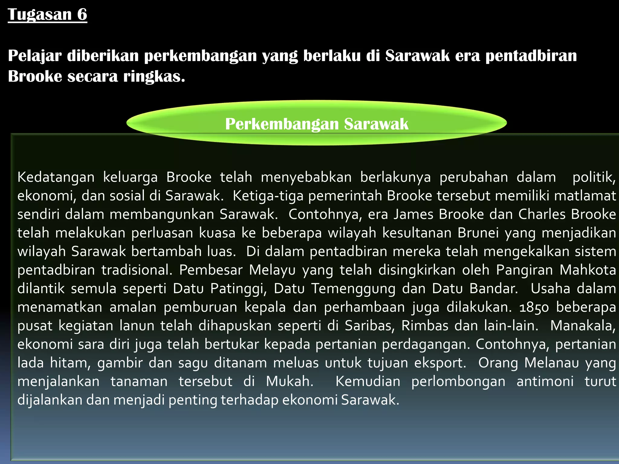 Pentadbiran Brooke di Sarawak | PDF