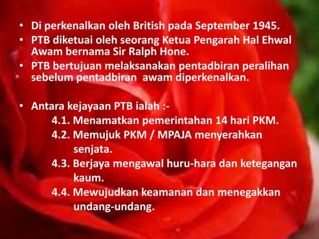 Pentadbiran tentera british (bma) | PPTX