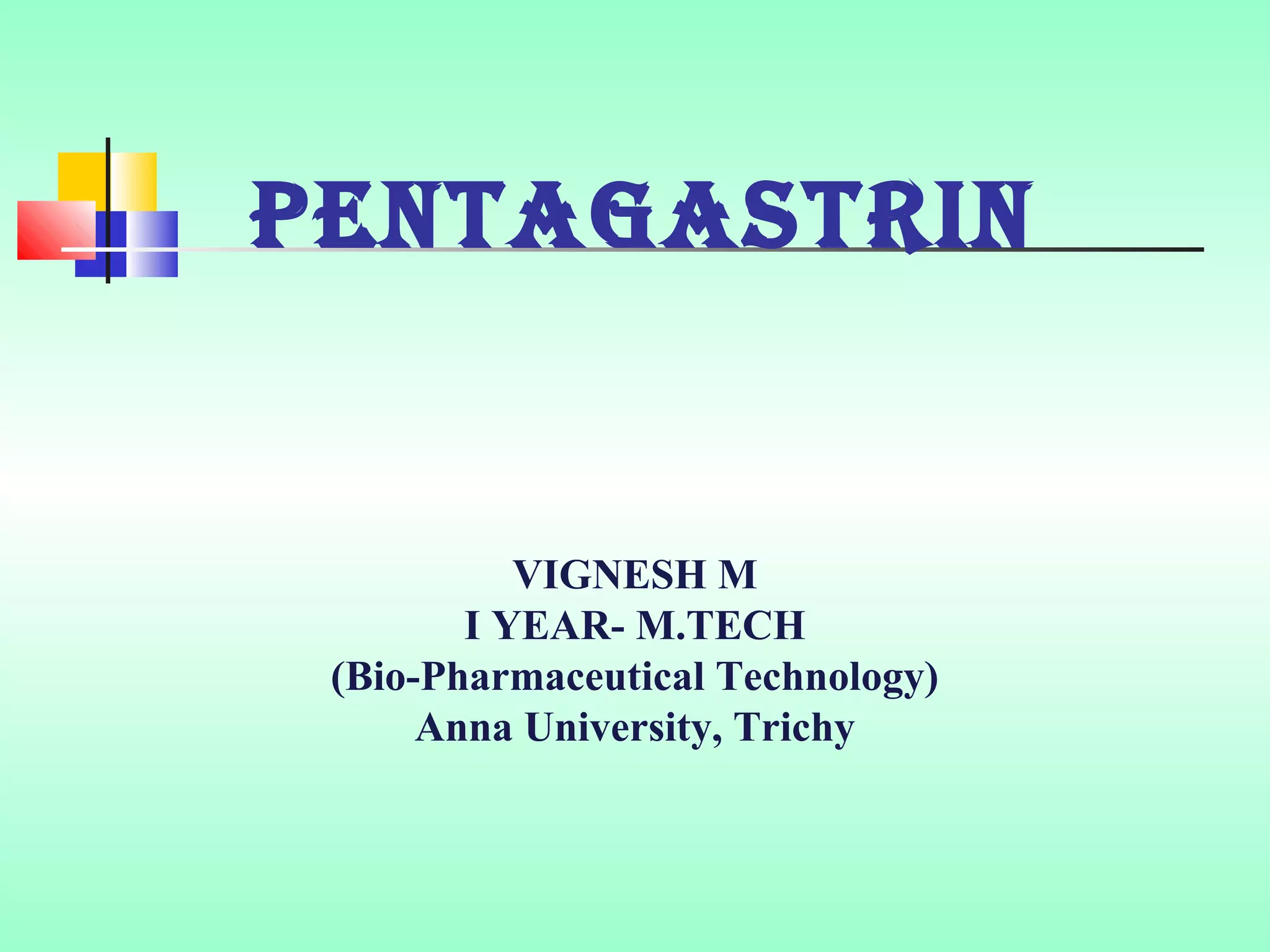 Pentagastrin | PPT