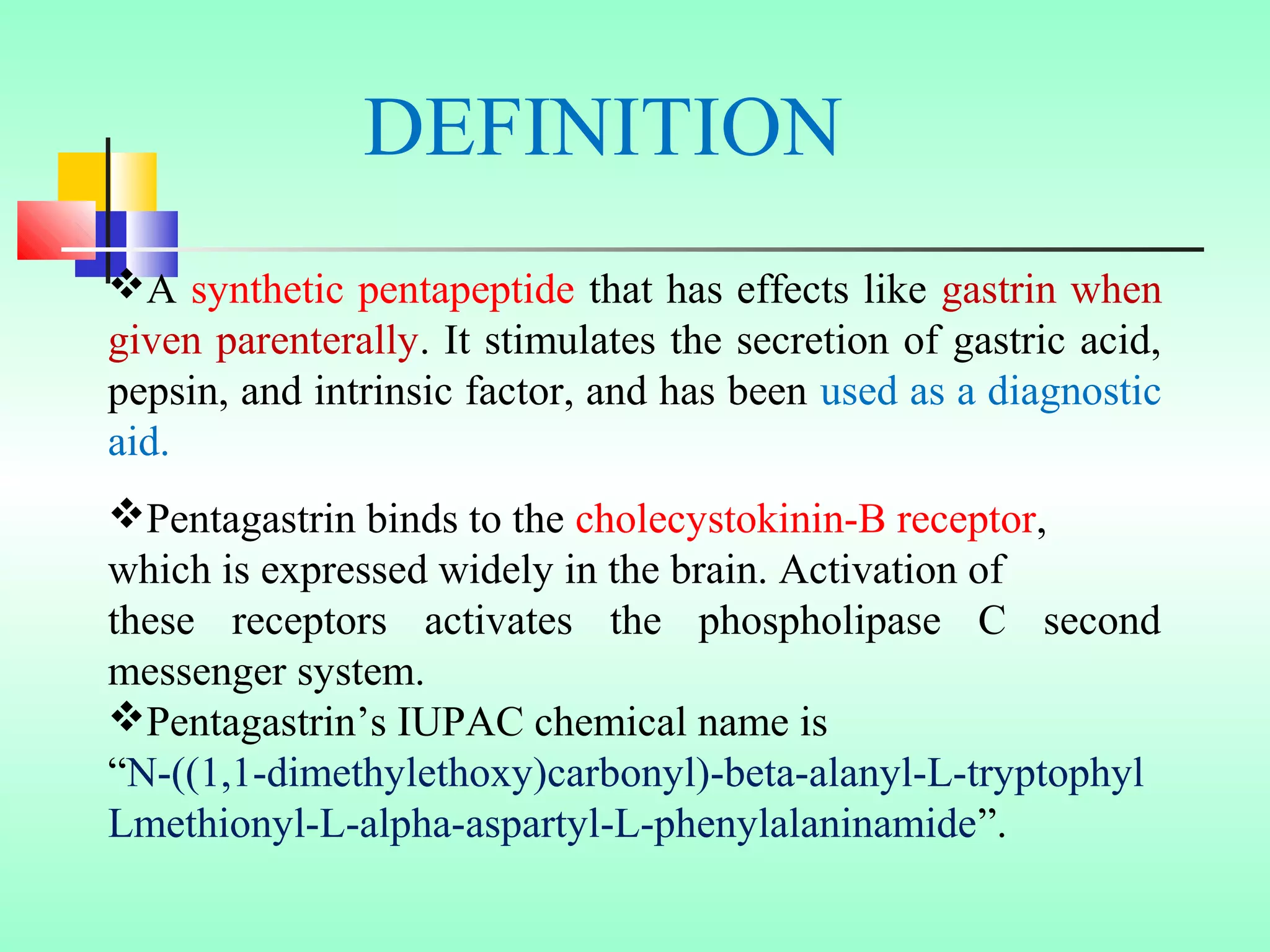 Pentagastrin | PPT