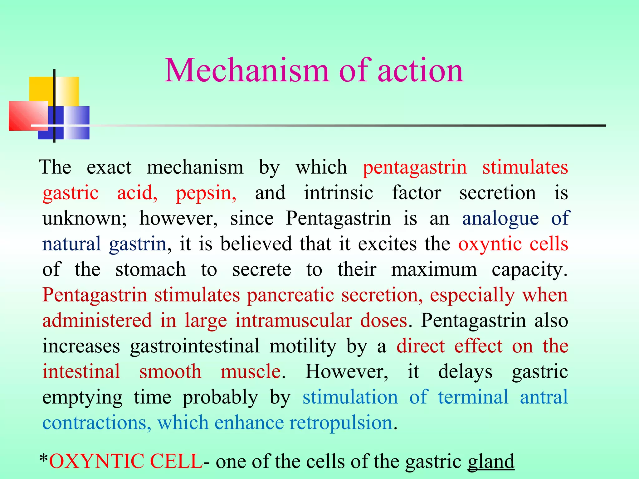 Pentagastrin | PPT