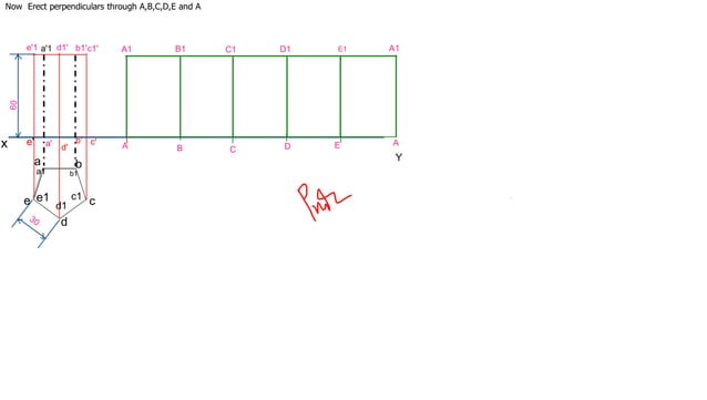 Draw the top view of the pentagonal Prism, | PDF | Physics | Science