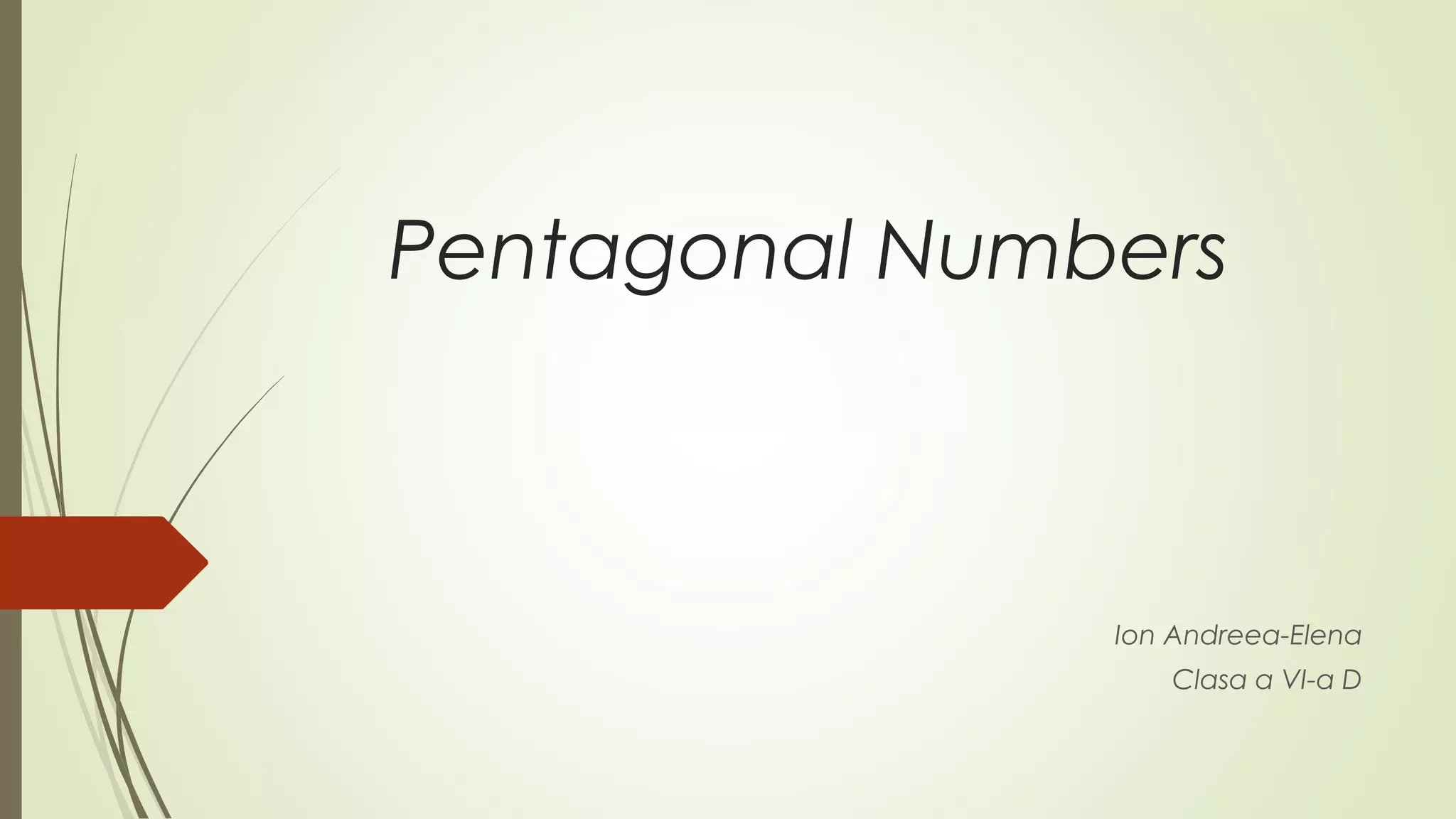 Pentagonal numbers | PPT | Chemistry | Science