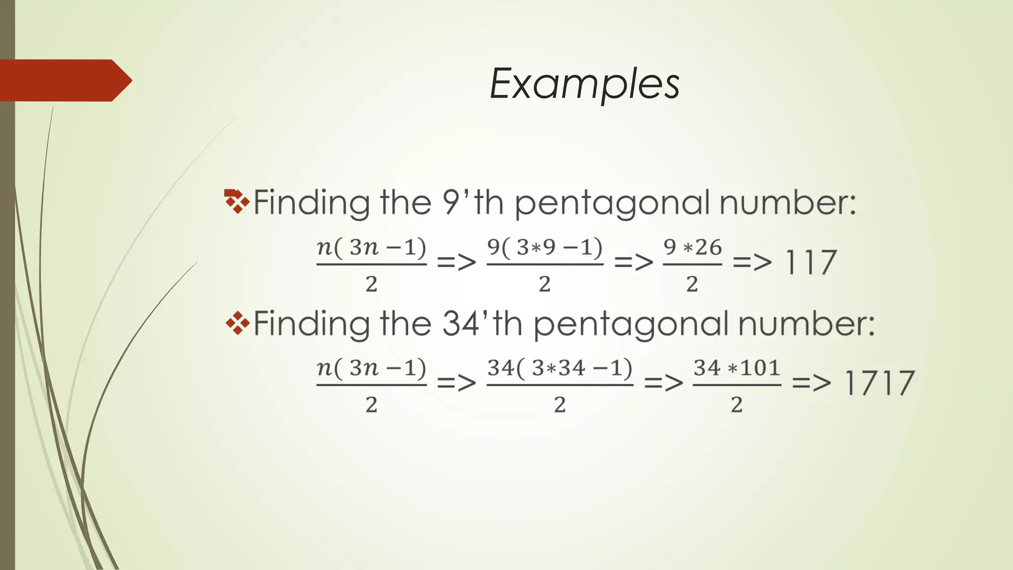 Pentagonal numbers | PPT | Chemistry | Science