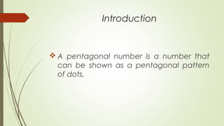 Pentagonal numbers | PPT