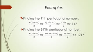 Pentagonal numbers | PPT