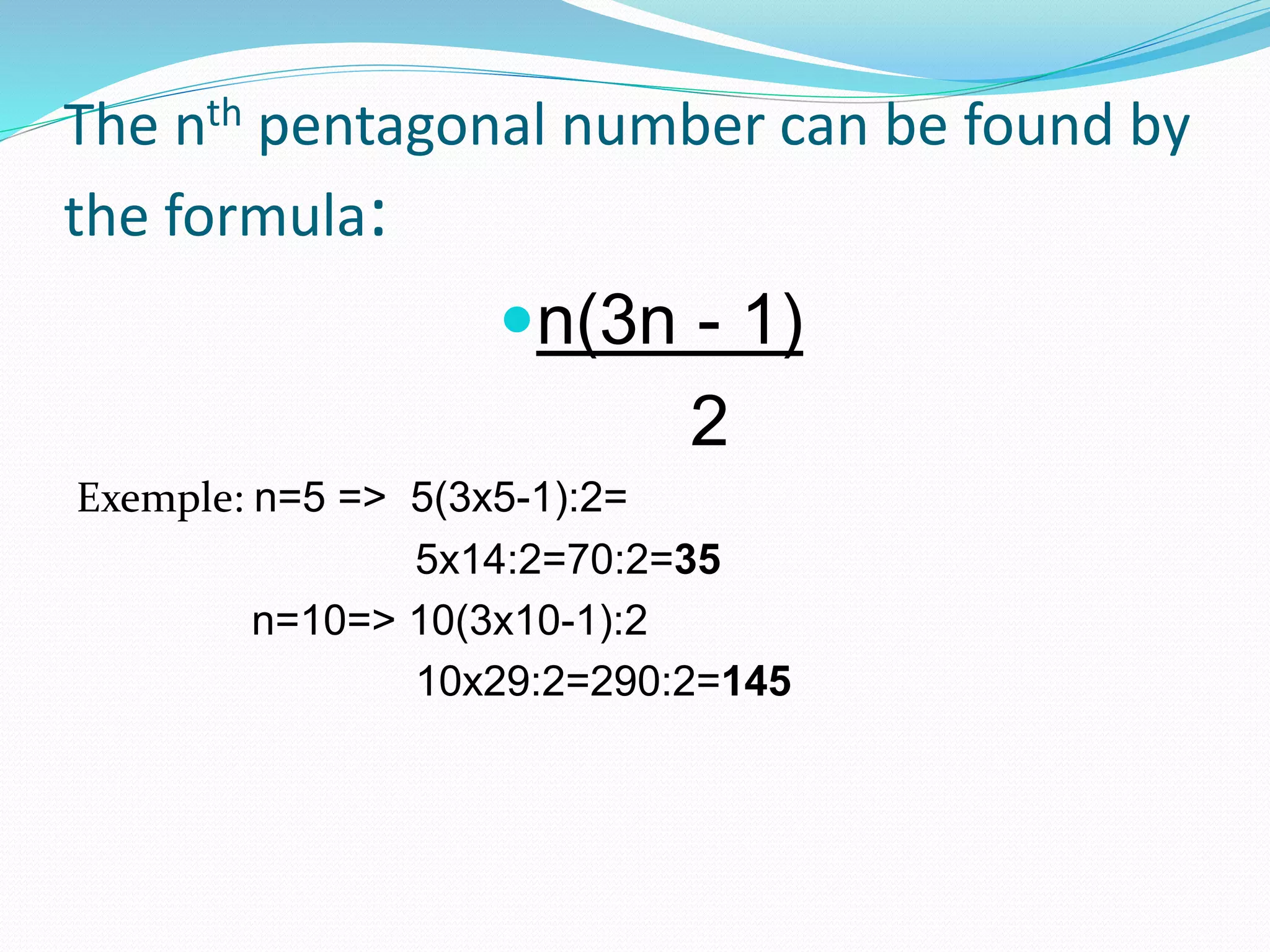 Pentagonal numbers | PPT