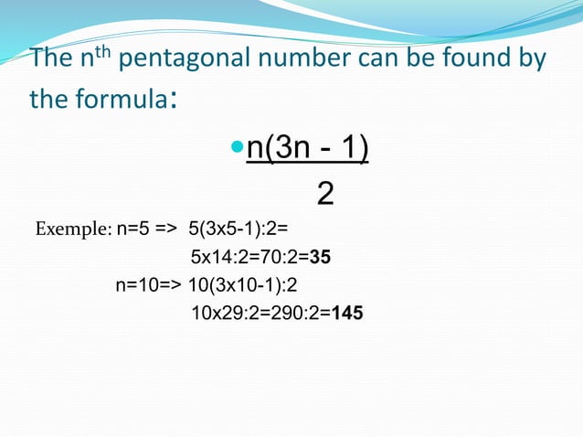 Pentagonal numbers | PPT