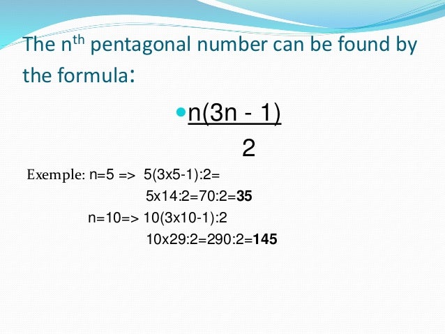 Pentagonal numbers