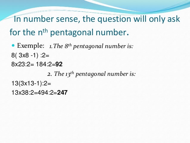 Pentagonal numbers