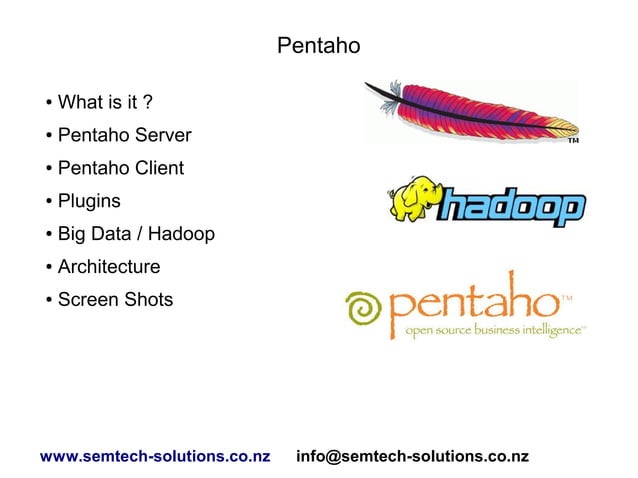 An introduction to Pentaho | PPT