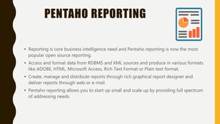 Pentaho | PPTX | Computer Software and Applications | Computing