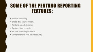 Pentaho | PPTX | Computer Software and Applications | Computing