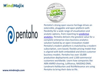 An introduction to Pentaho Technology | PPTX