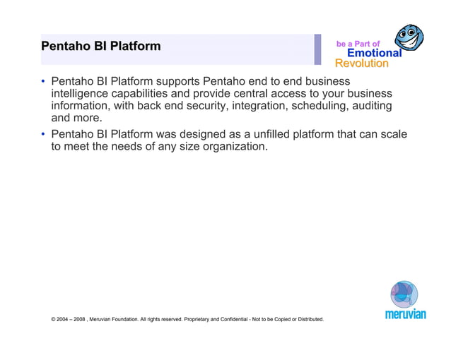 Pentaho Commercial Open Source BI | PDF