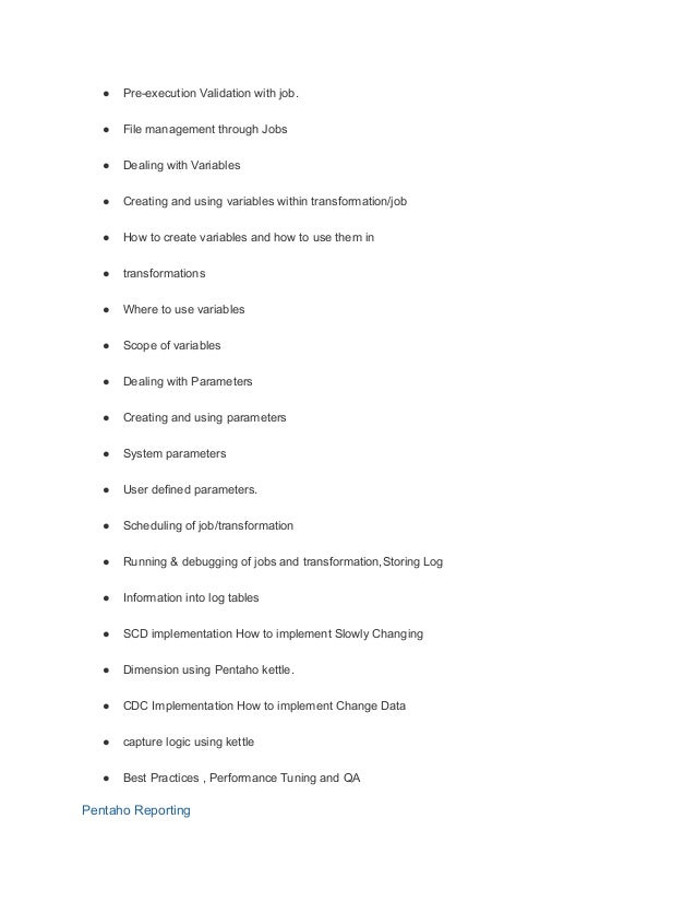 Pentaho BI Online Training.pdf