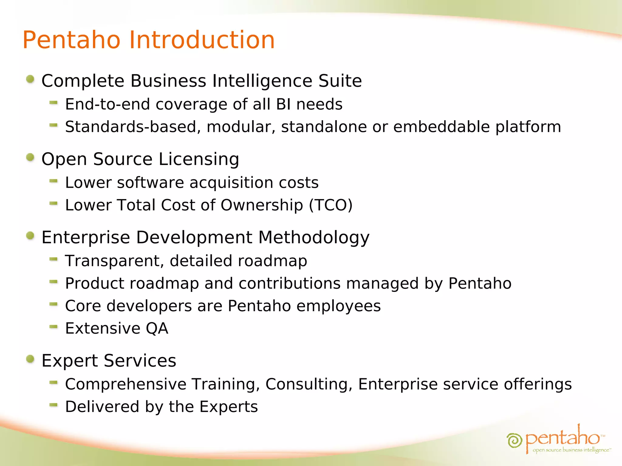 Pentaho data integration 4.0 and my sql | PPT