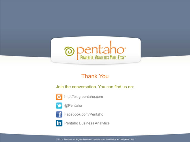 Pentaho Healthcare Solutions | PDF
