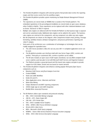Pentaho technical whitepaper-1-6 | PDF