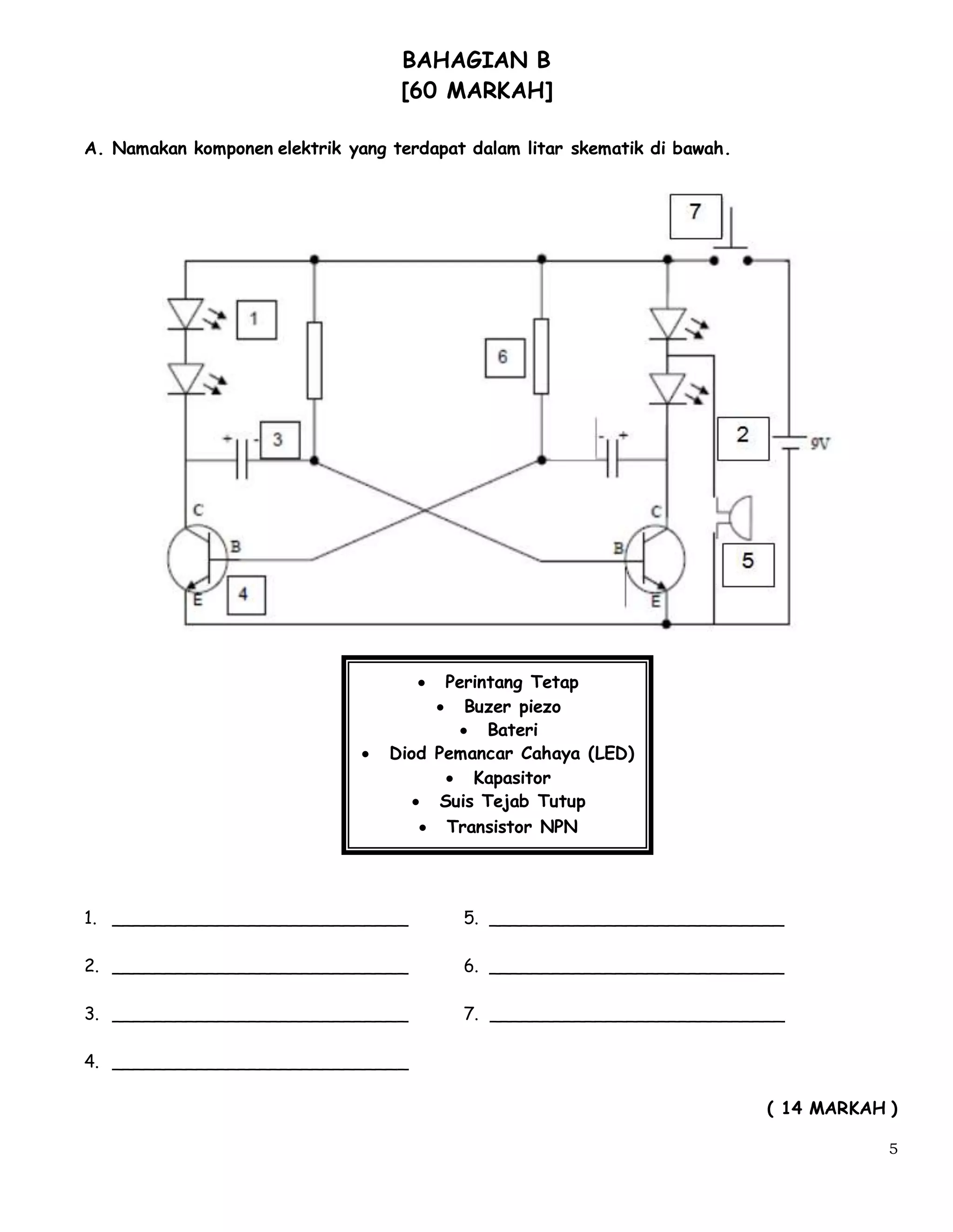 Ujian Bulan Julai RBT Tahun 5 2019 | DOCX