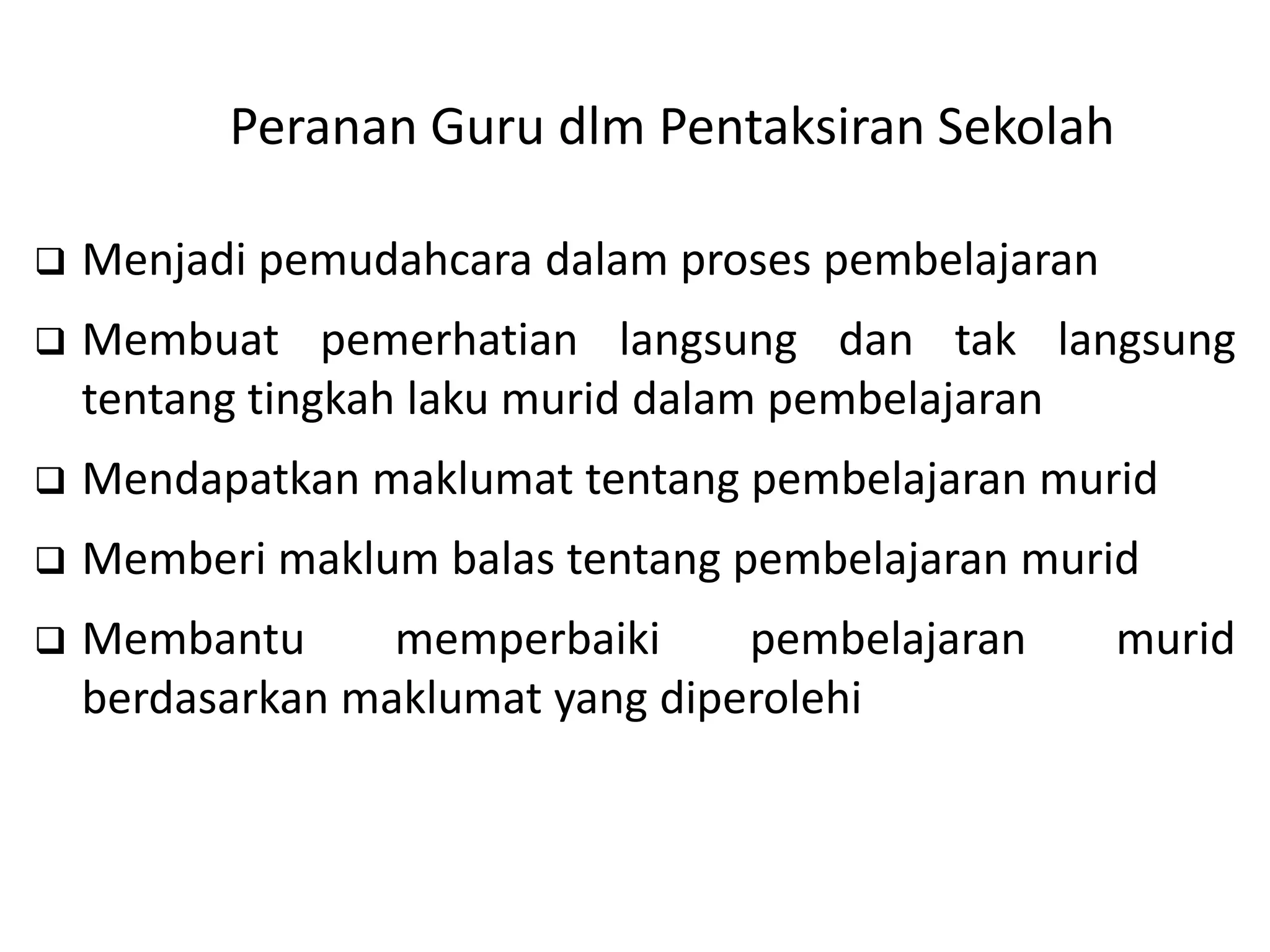 Pentaksiran Berasaskan Sekolah (PBS) | PDF