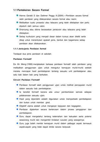 Pentaksiran pendidikan moral di sekolah rendah | DOCX