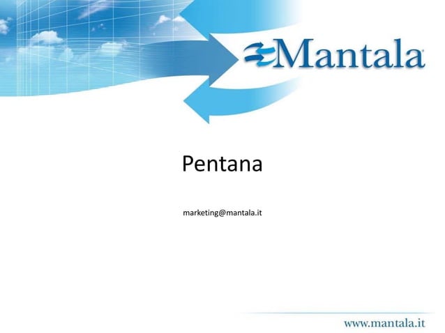 Pentana Paws - Pentana Audit Work System Presentazione Italiano Mantala | PPSX