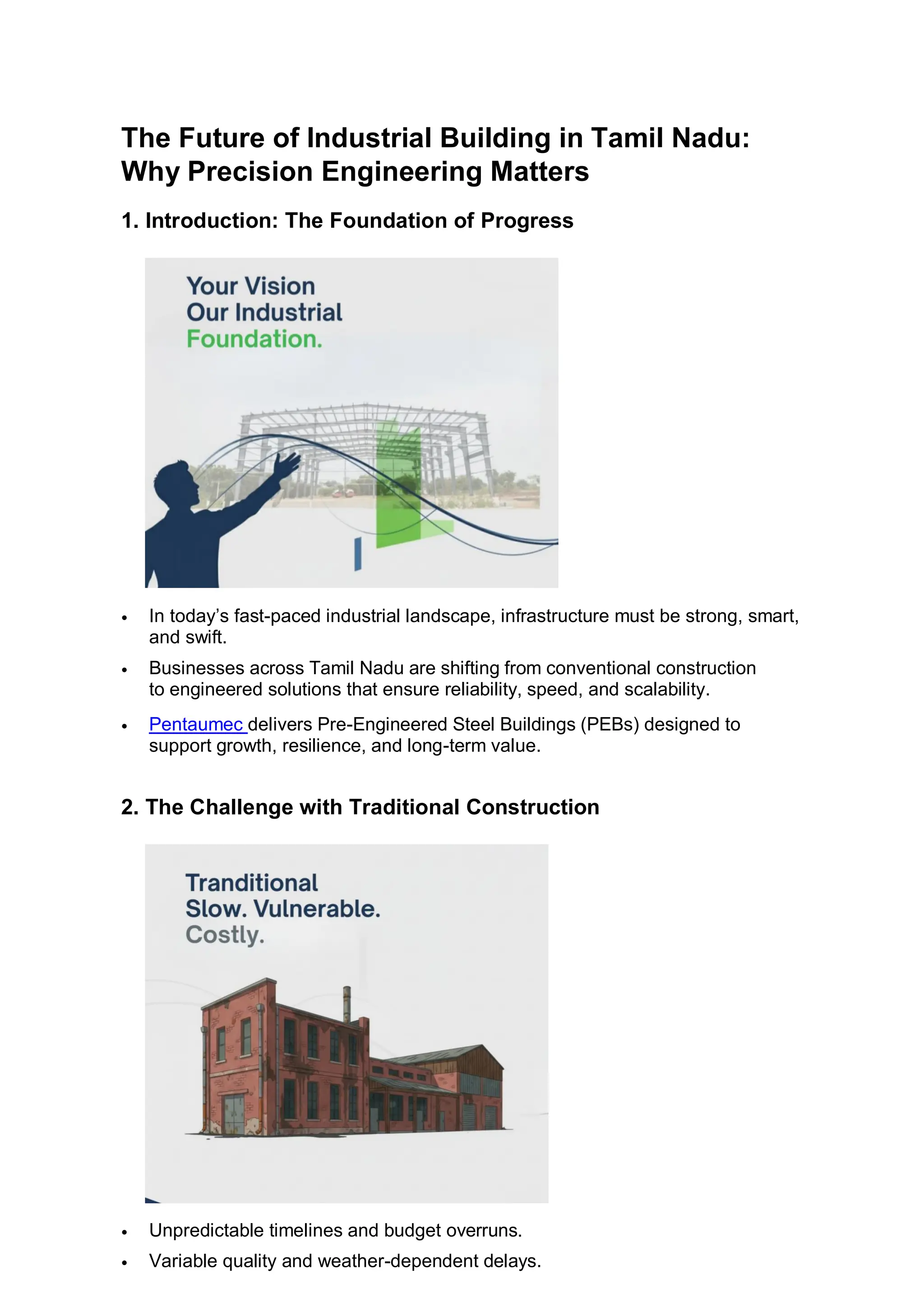 The Future of Industrial Building in Tamil Nadu: Why Precision Engineering Matters | PDF